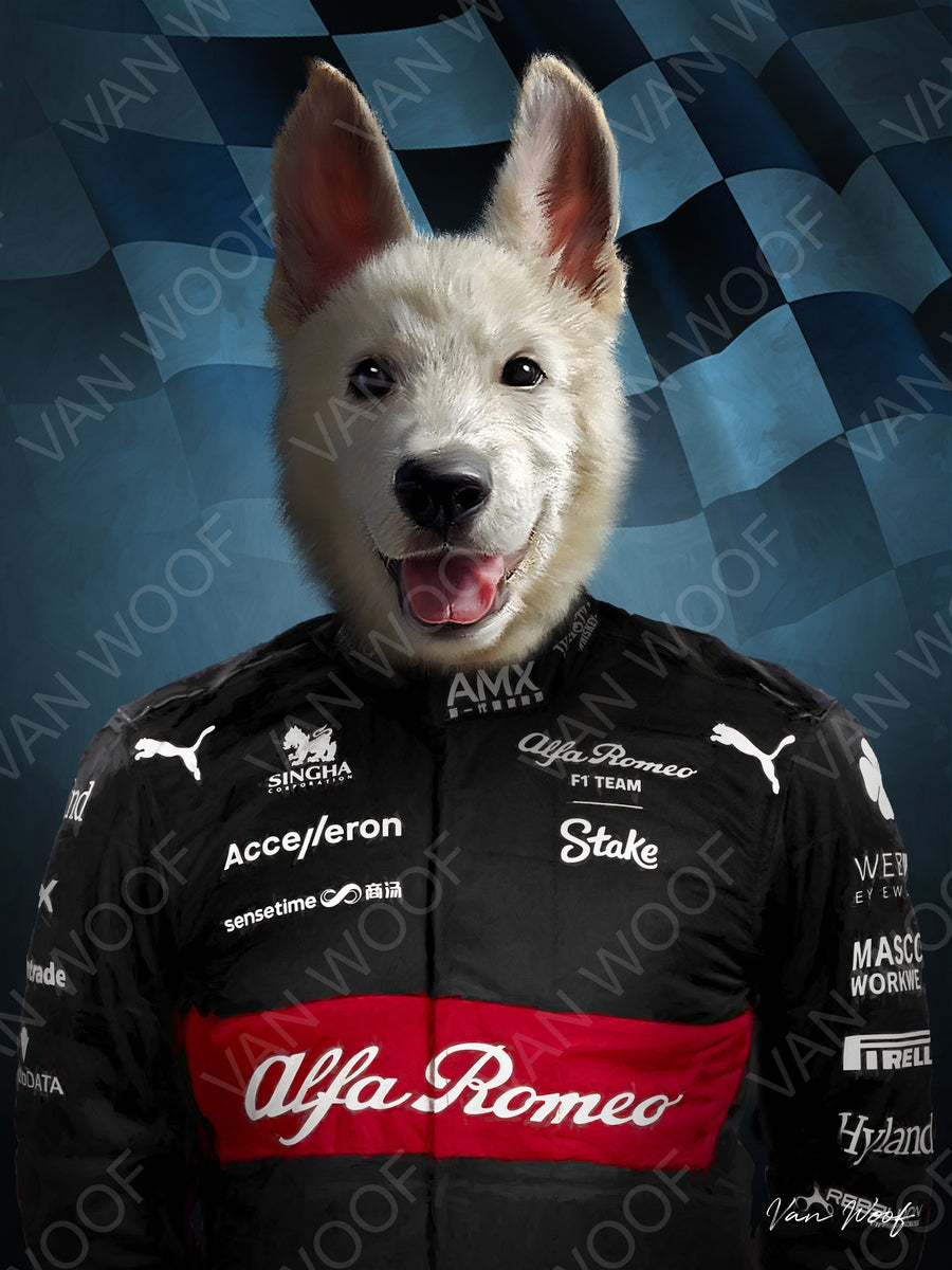 Classic Custom Pet Portrait - Van Woof