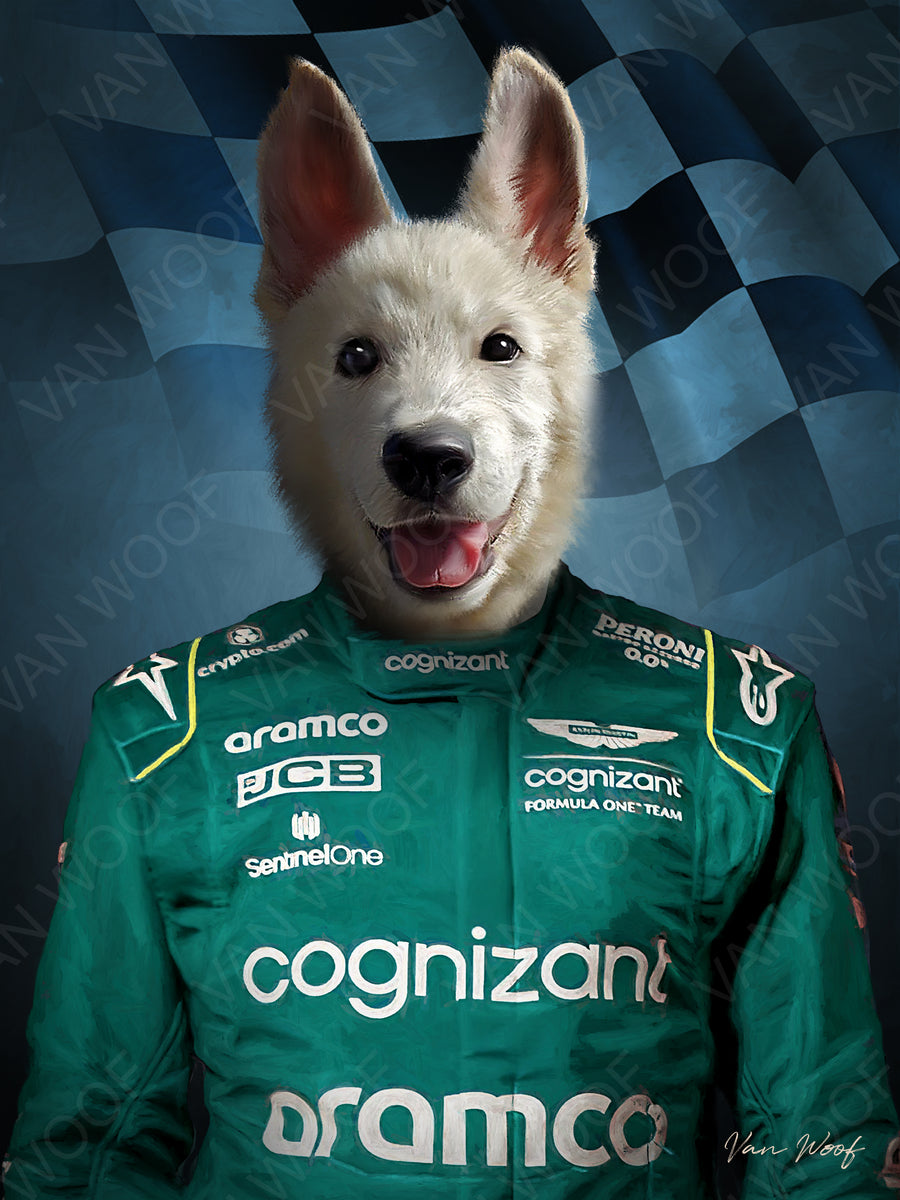 Classic Custom Pet Portrait - Van Woof