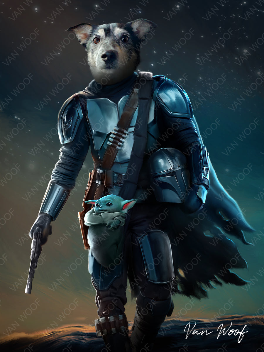 Classic Custom Pet Portrait - Van Woof