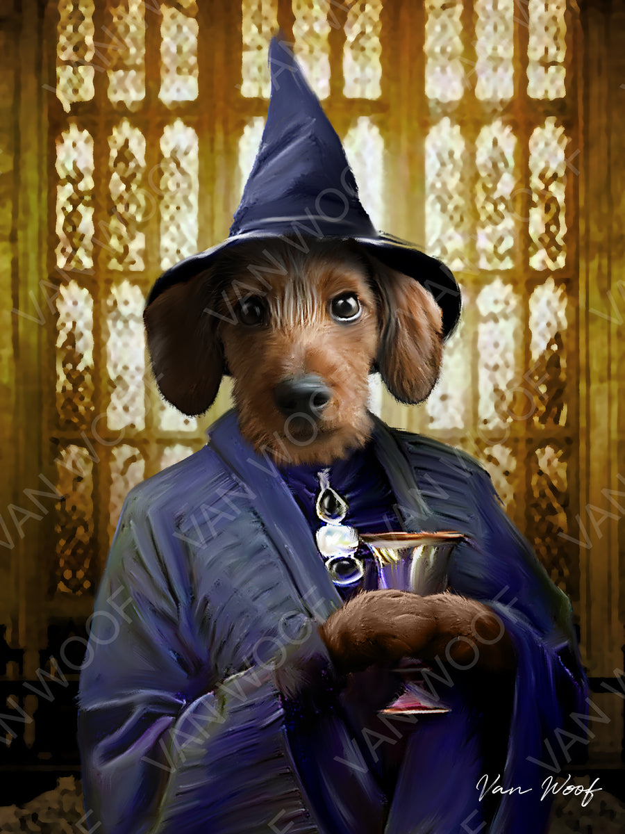 Classic Custom Pet Portrait - Van Woof