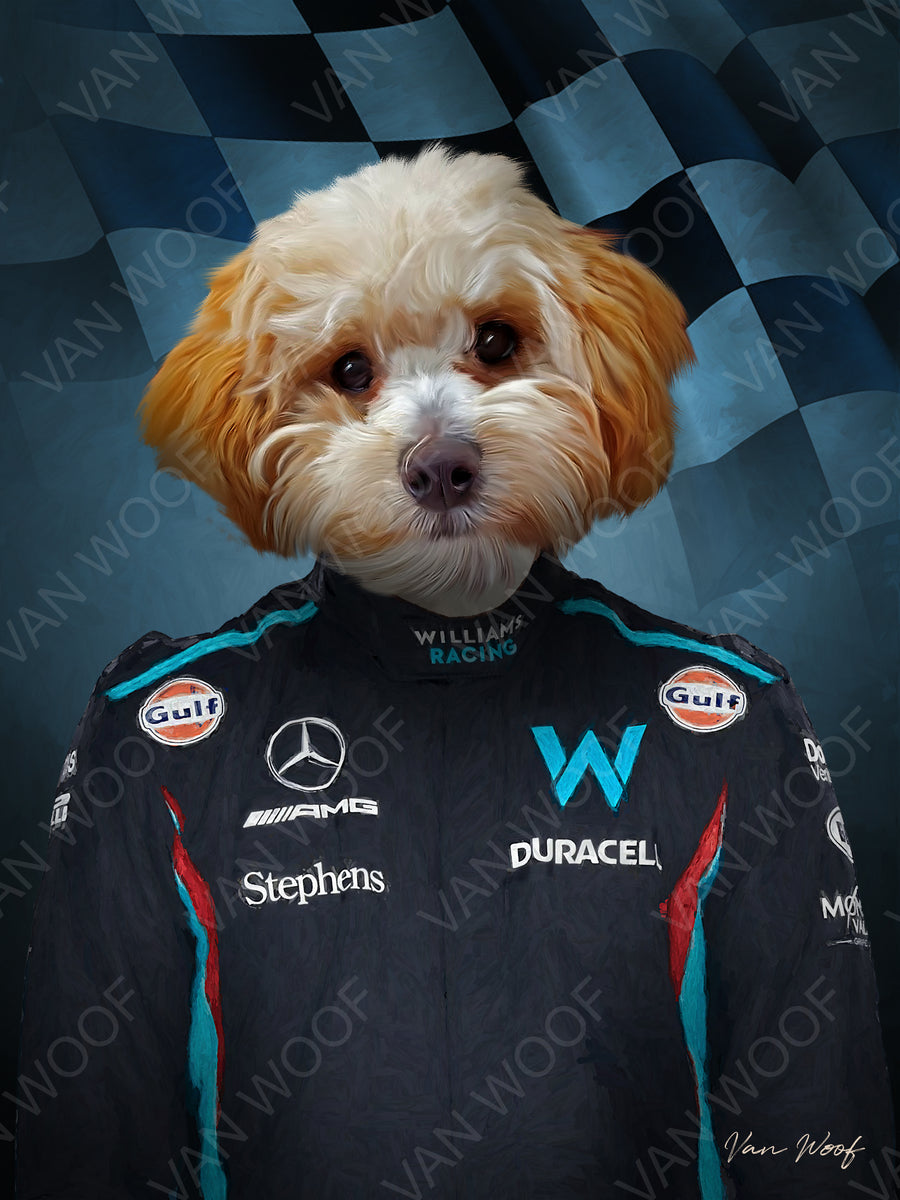 Classic Custom Pet Portrait - Van Woof