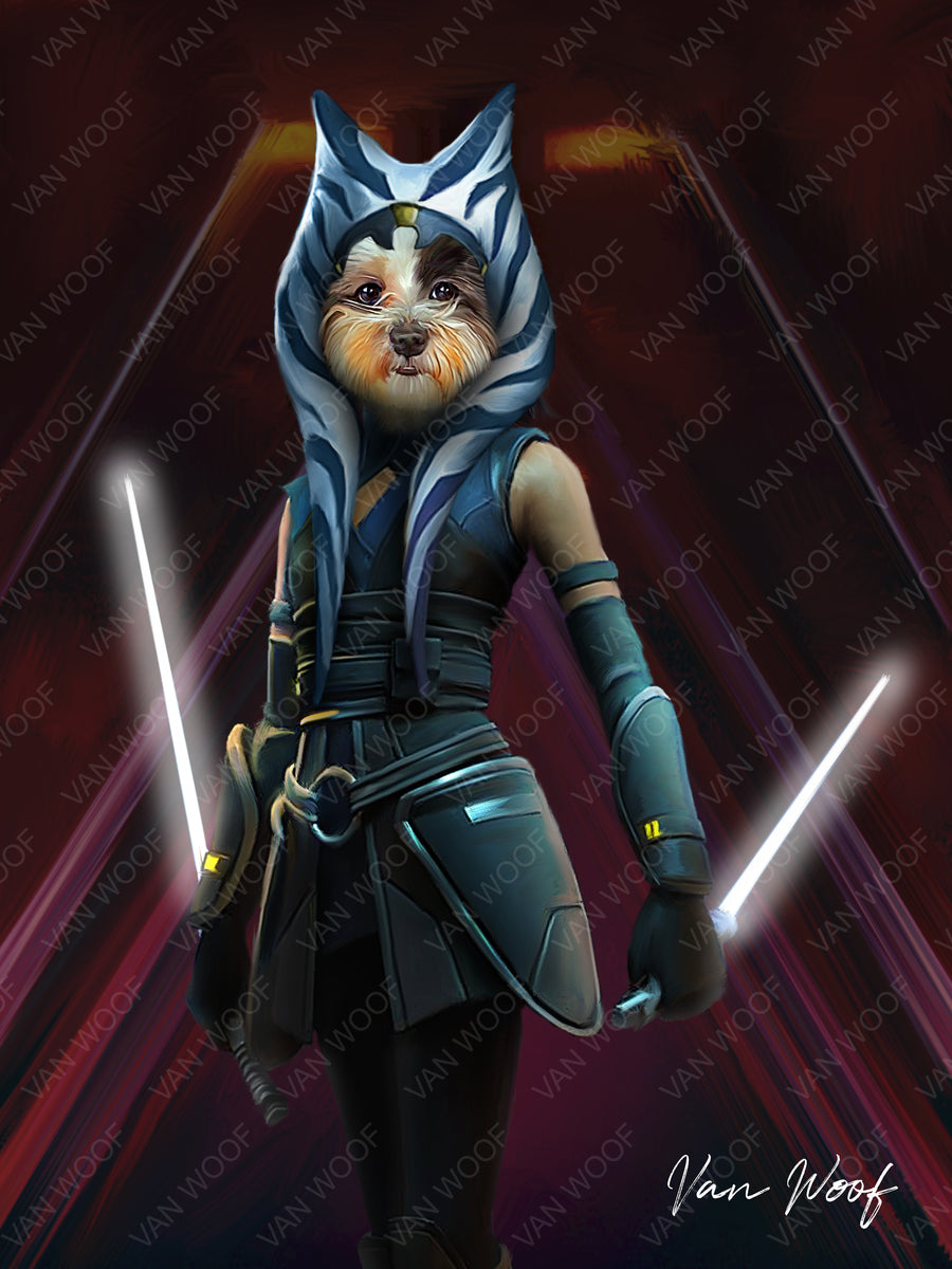 Classic Custom Pet Portrait - Van Woof