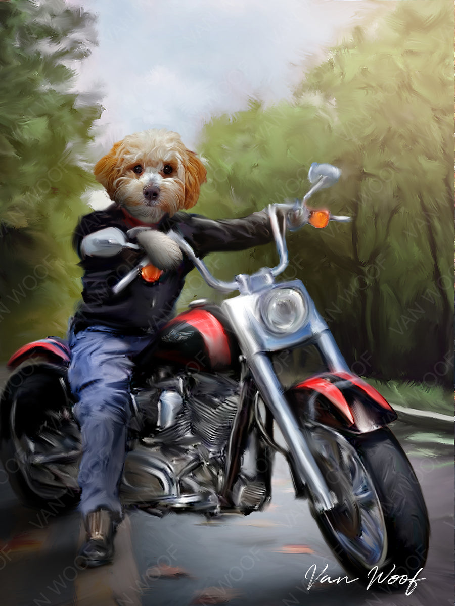 Classic Custom Pet Portrait - Van Woof