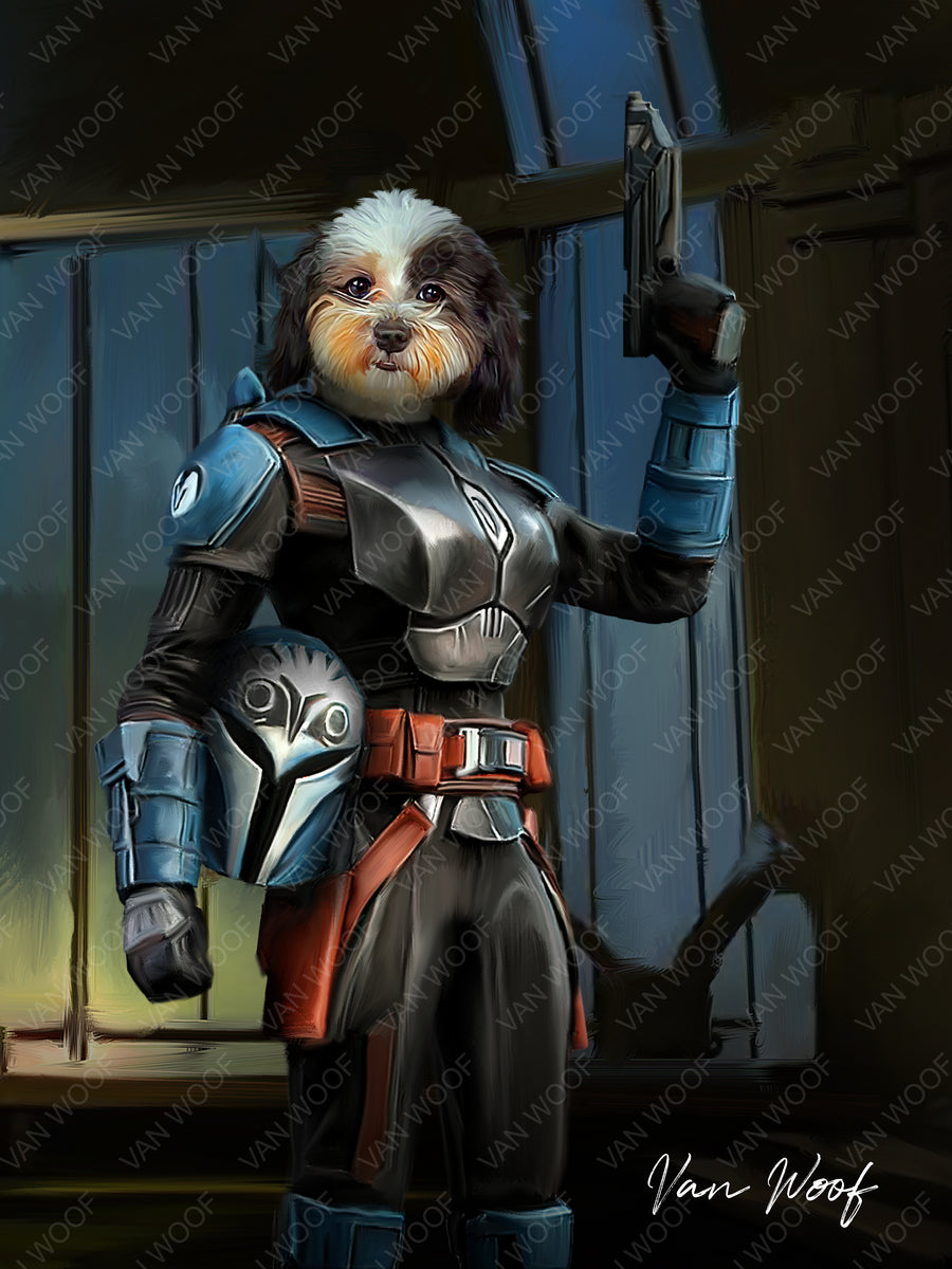 Classic Custom Pet Portrait - Van Woof