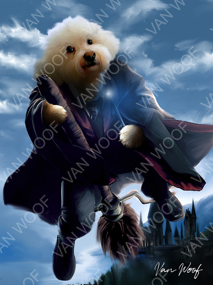Classic Custom Pet Portrait - Van Woof