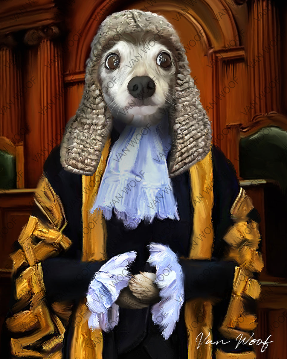 Classic Custom Pet Portrait - Van Woof