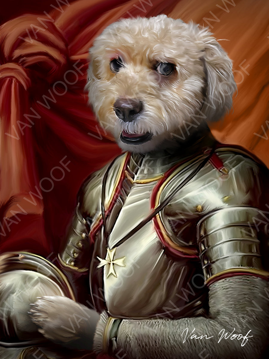 Classic Custom Pet Portrait - Van Woof