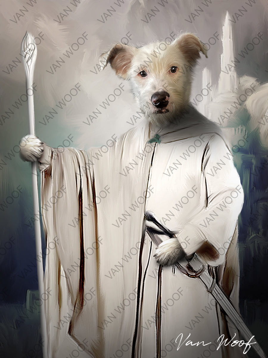 Classic Custom Pet Portrait - Van Woof