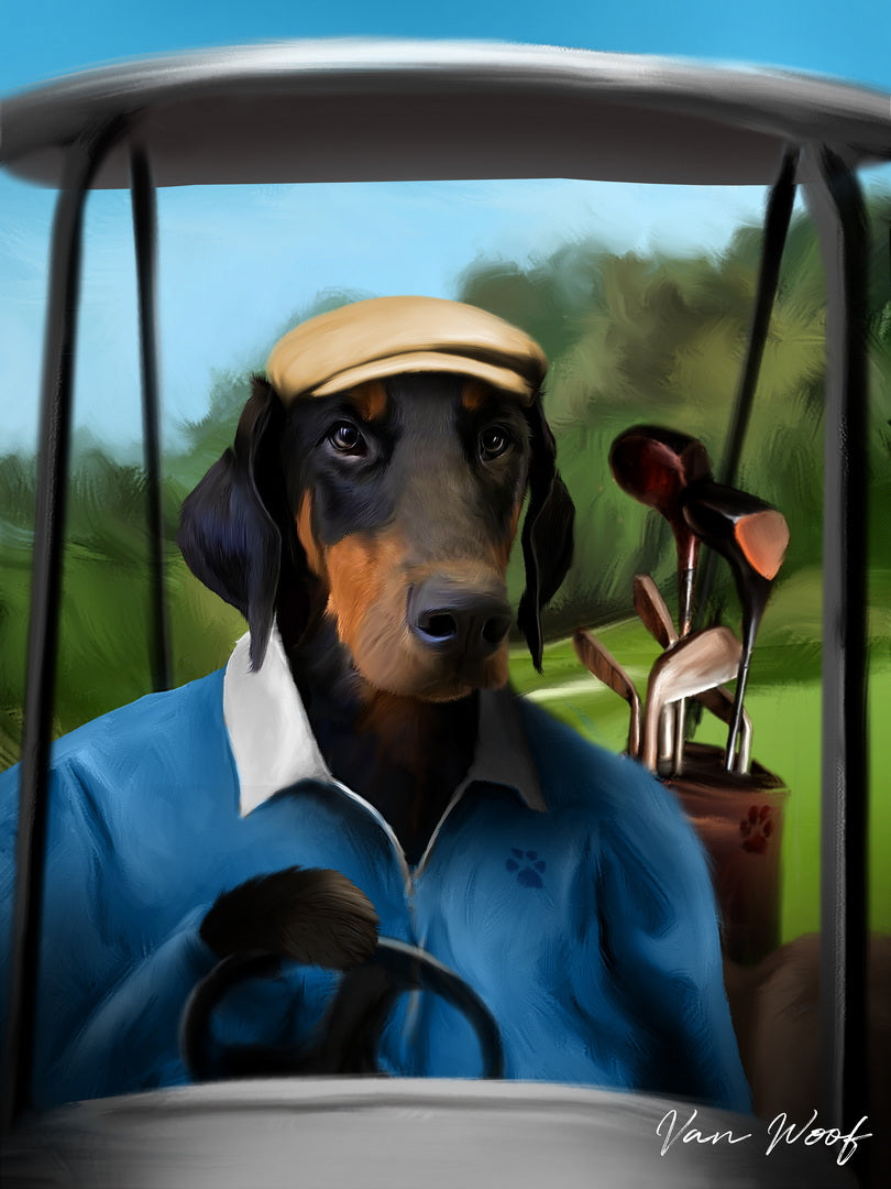 Classic Custom Pet Portrait - Van Woof