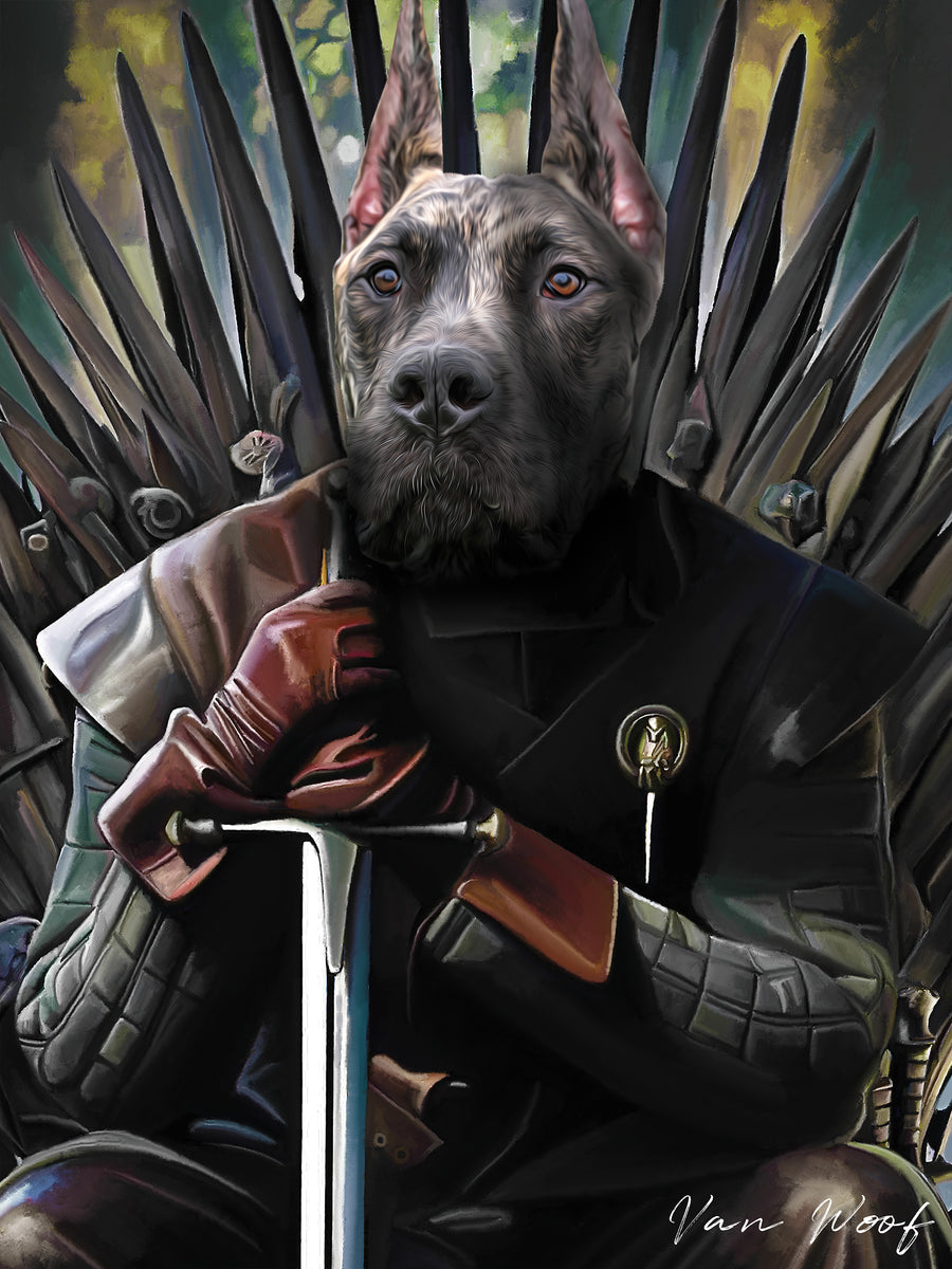 Classic Custom Pet Portrait - Van Woof