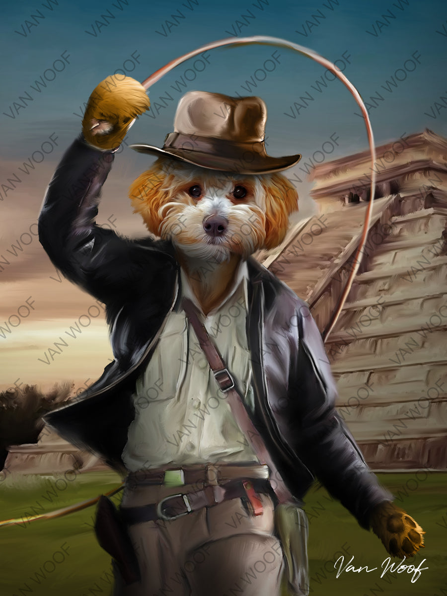Classic Custom Pet Portrait - Van Woof
