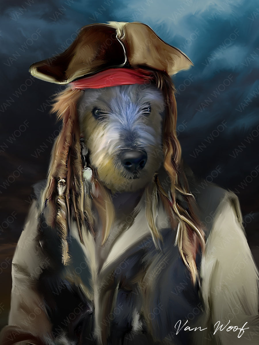 Classic Custom Pet Portrait - Van Woof