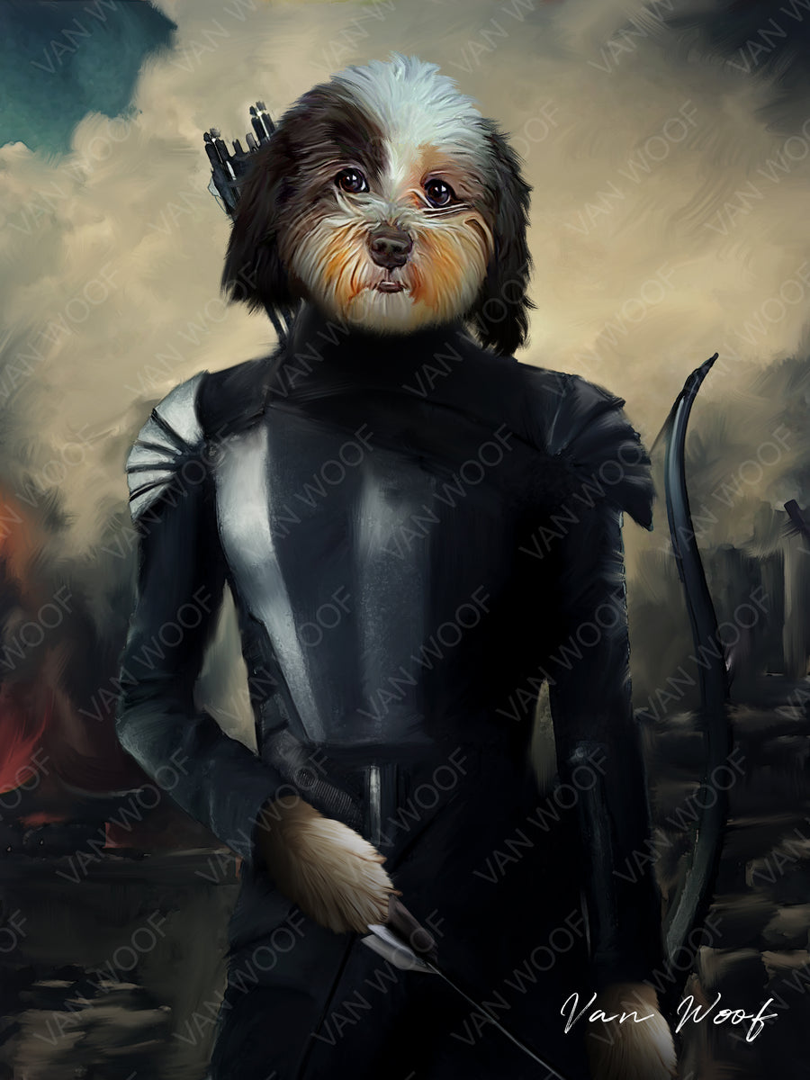 Classic Custom Pet Portrait - Van Woof