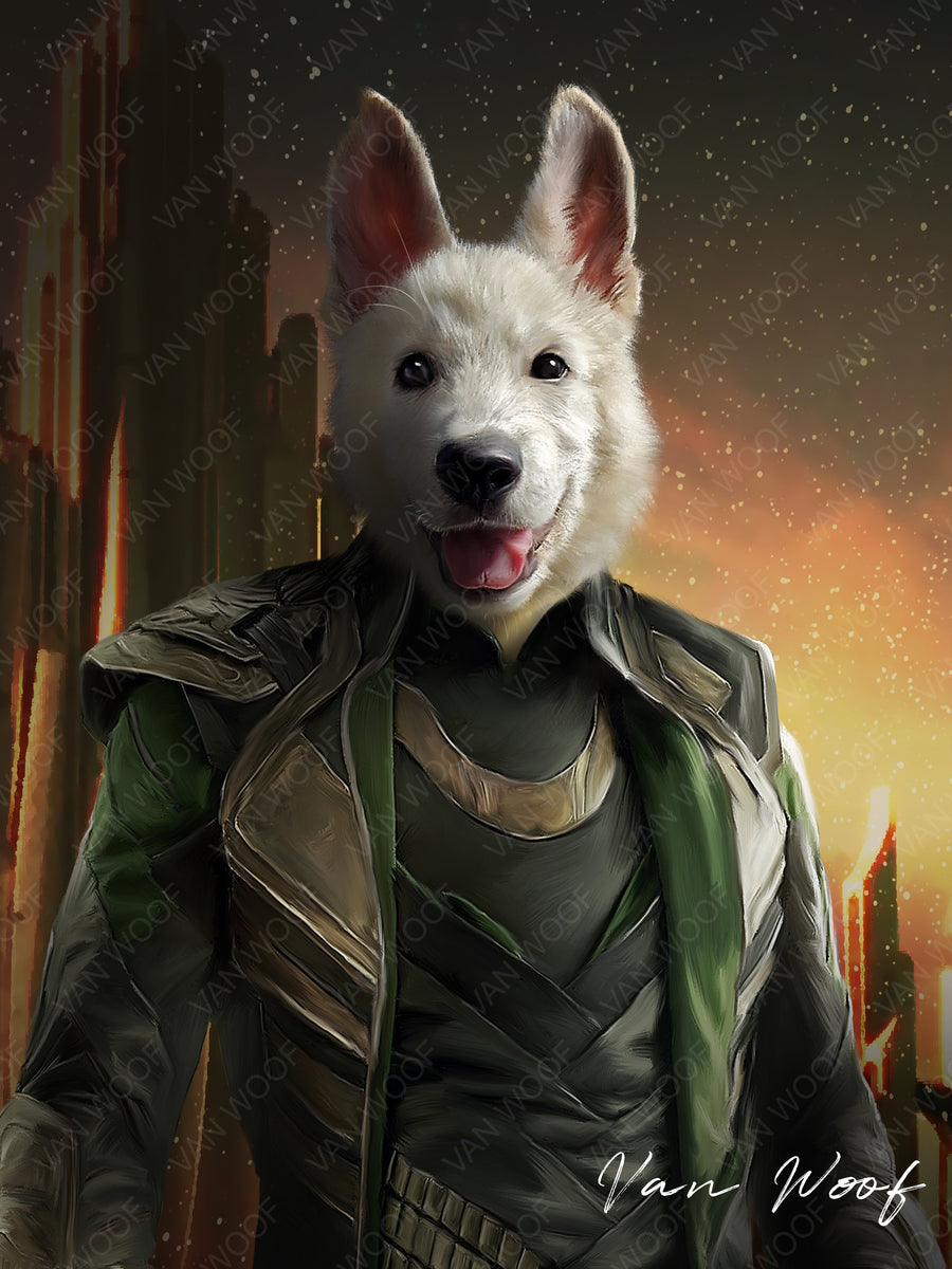 Classic Custom Pet Portrait - Van Woof