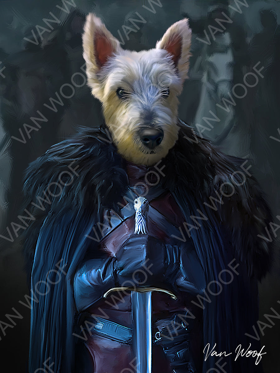 Classic Custom Pet Portrait - Van Woof