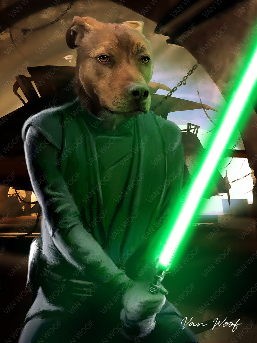 Classic Custom Pet Portrait - Van Woof