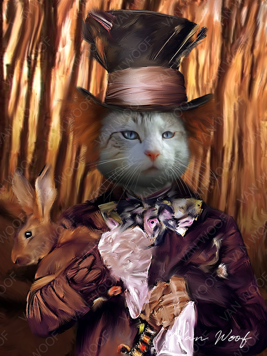 Classic Custom Pet Portrait - Van Woof