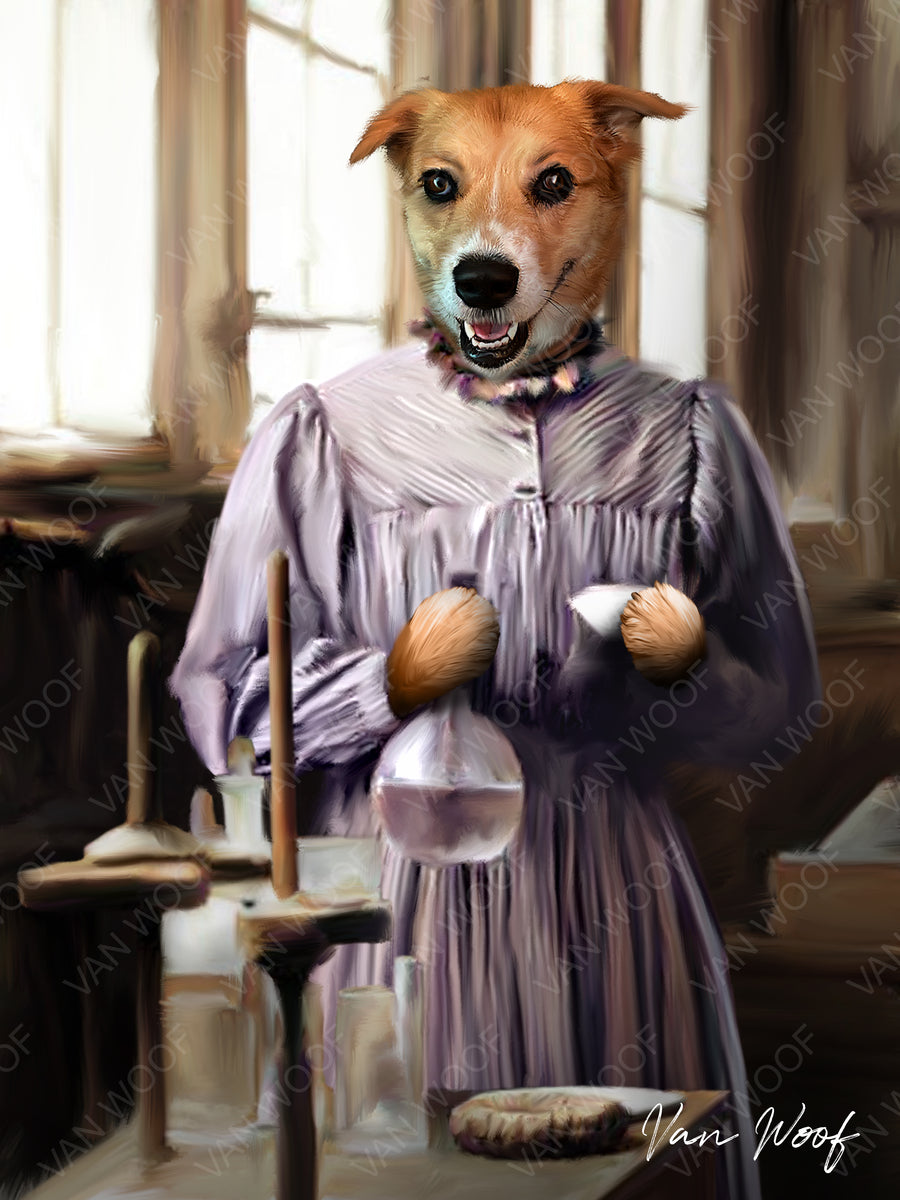 Classic Custom Pet Portrait - Van Woof