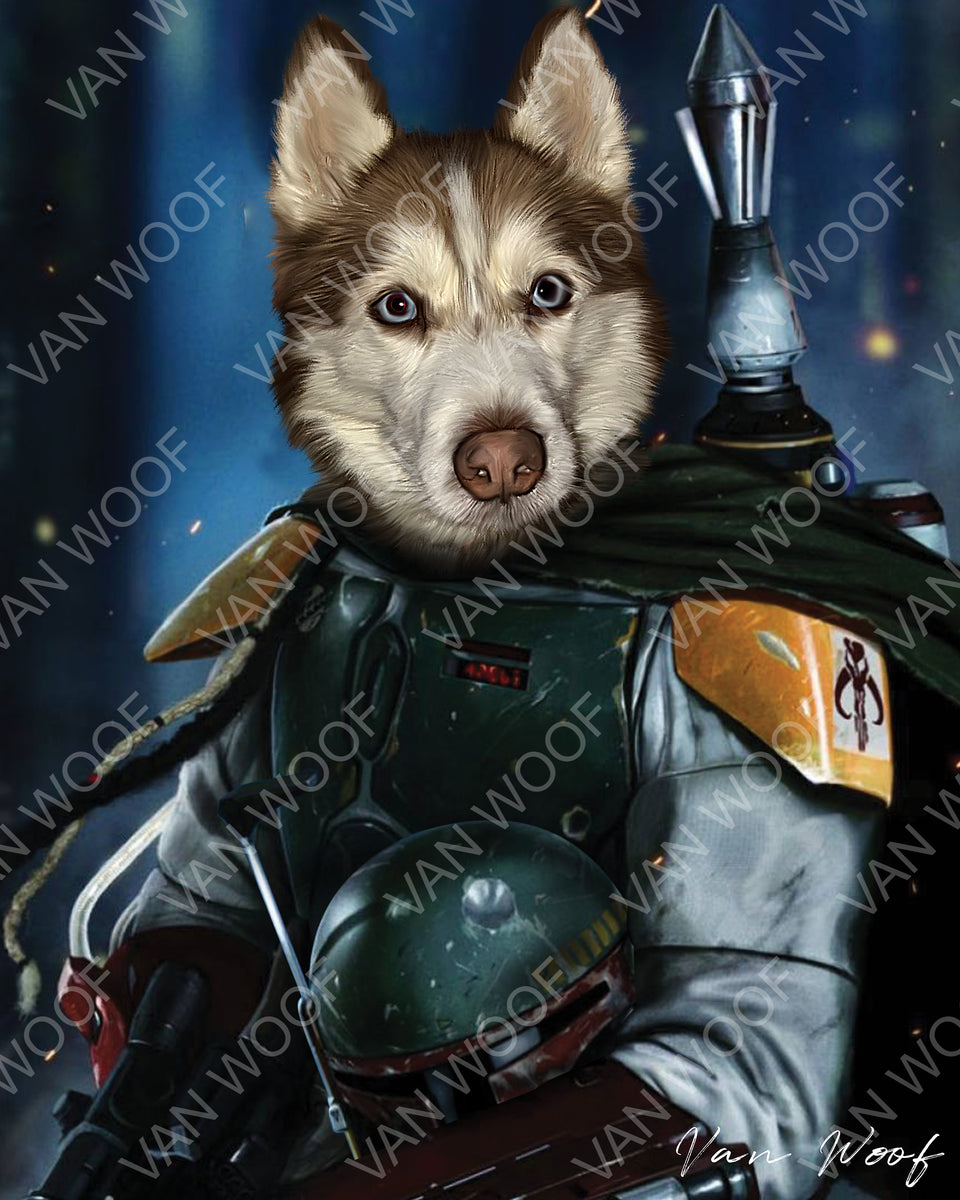 Classic Custom Pet Portrait - Van Woof