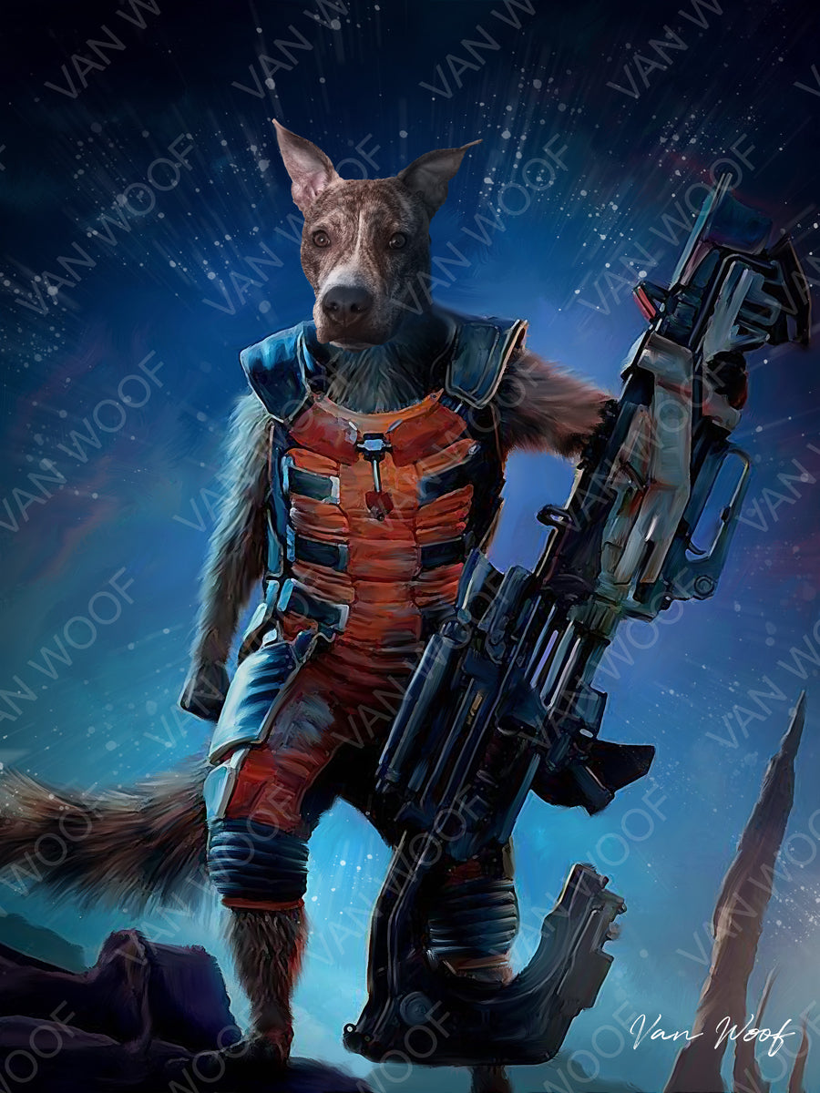 Classic Custom Pet Portrait - Van Woof