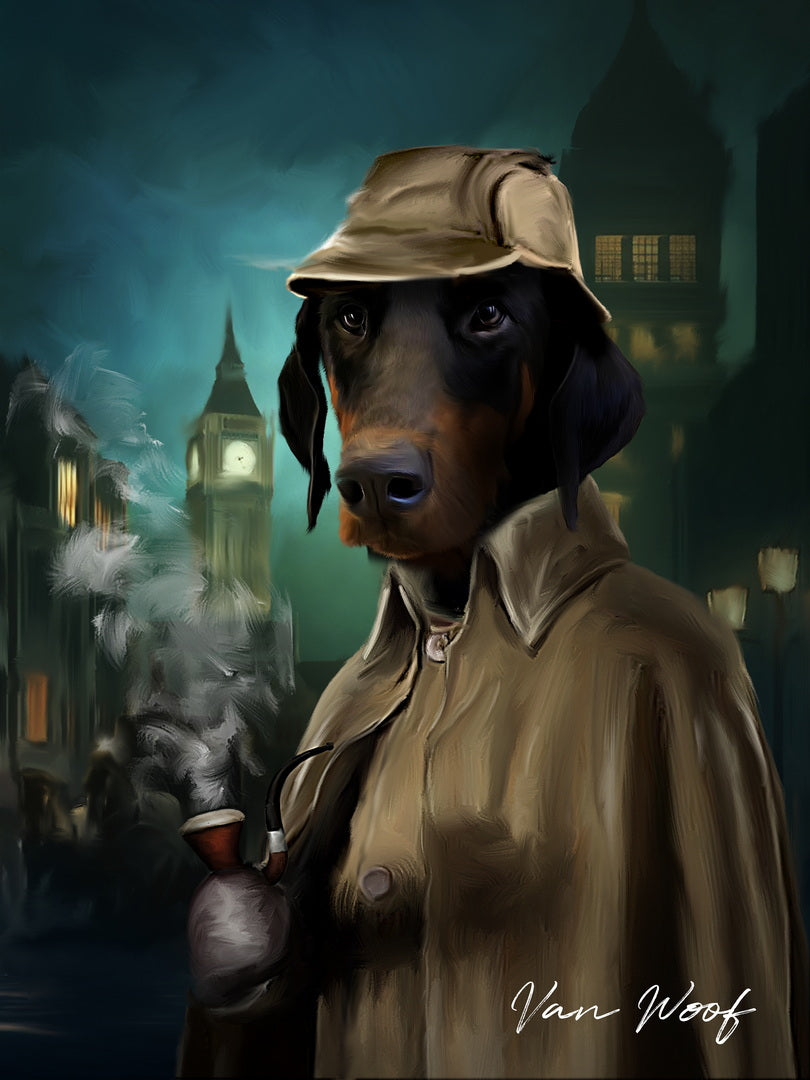 Classic Custom Pet Portrait - Van Woof