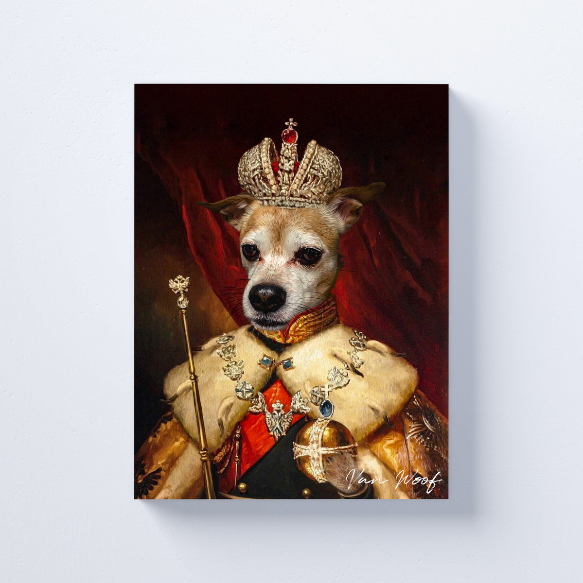 Classic Custom Pet Portrait - Van Woof