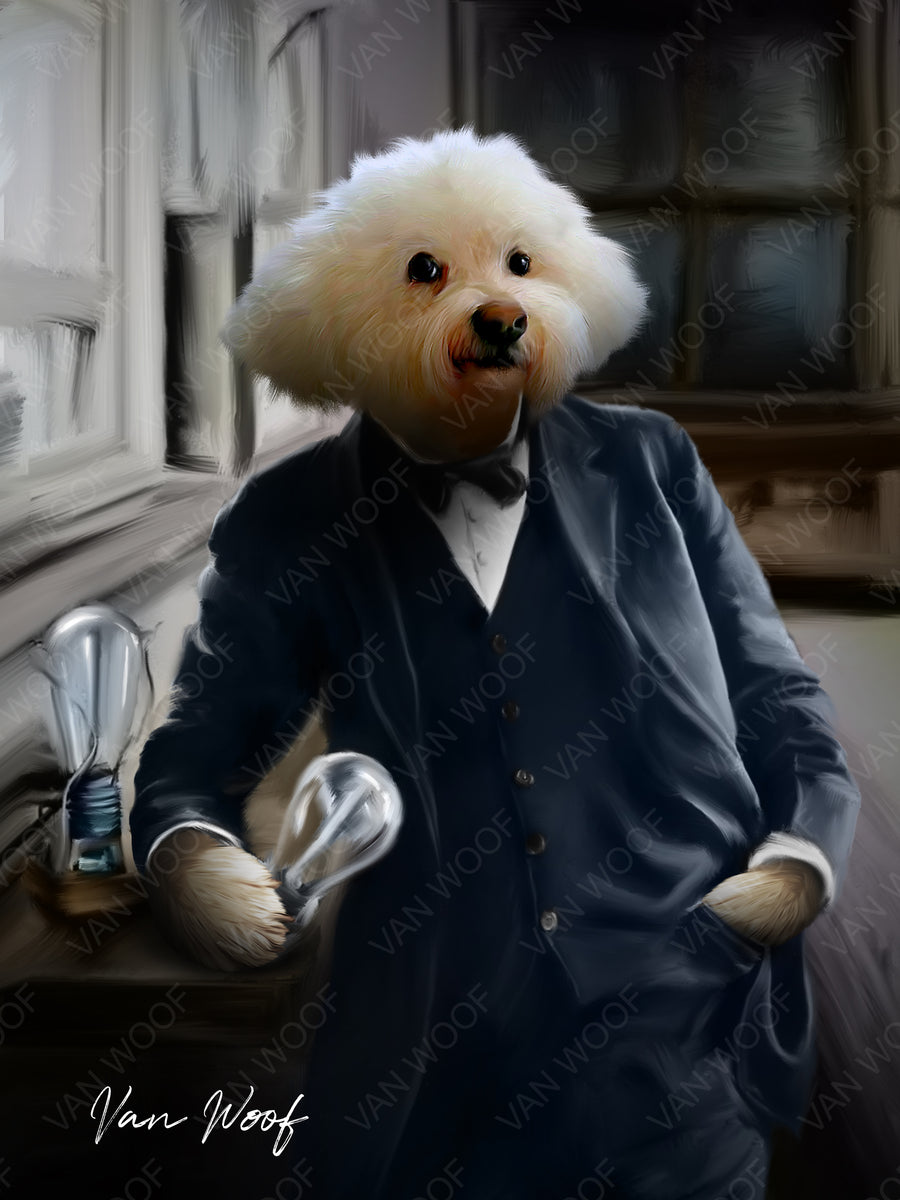Classic Custom Pet Portrait - Van Woof