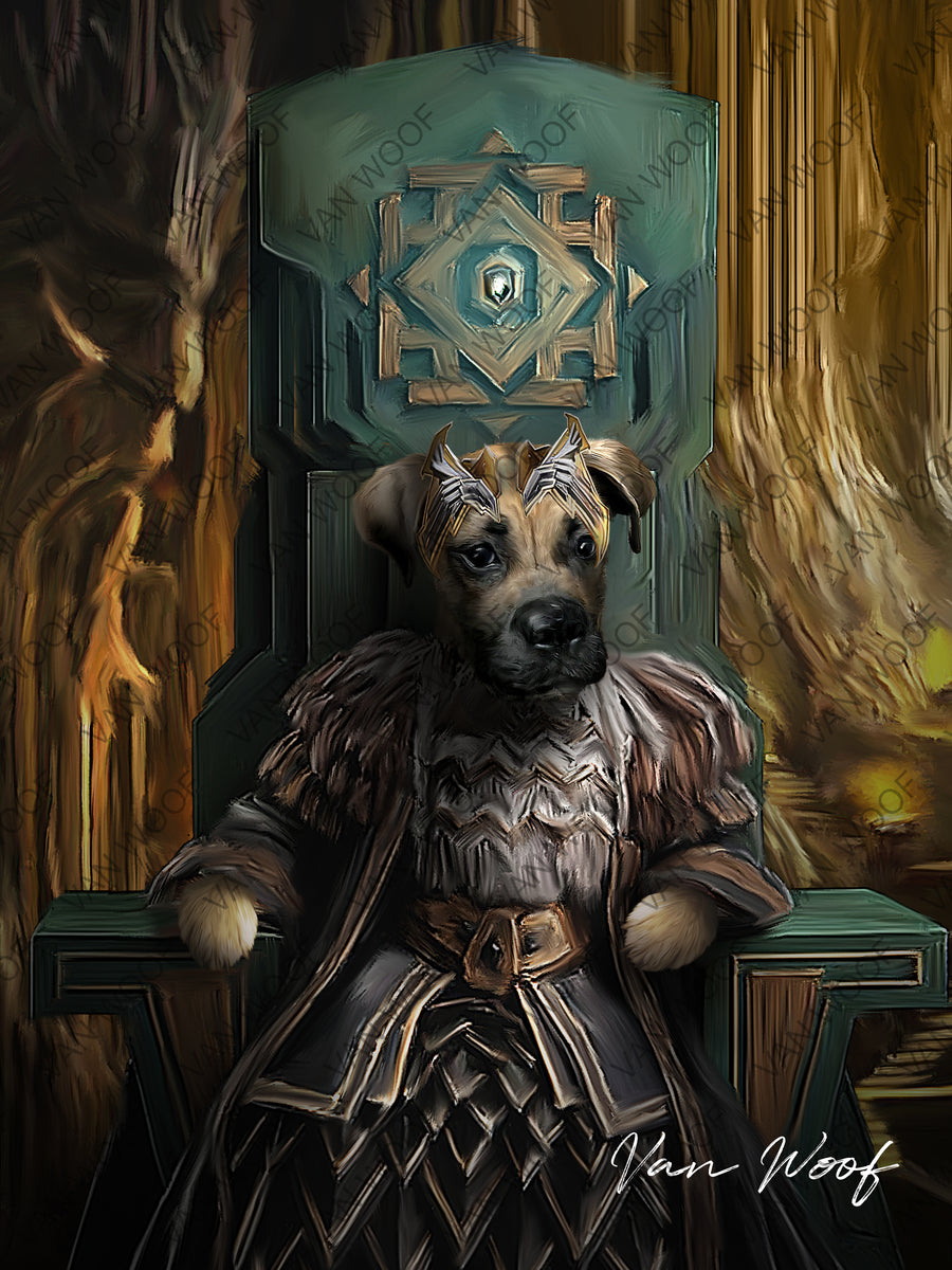 Classic Custom Pet Portrait - Van Woof