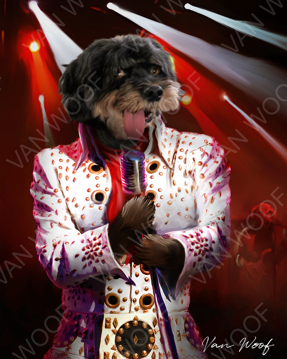 Classic Custom Pet Portrait - Van Woof