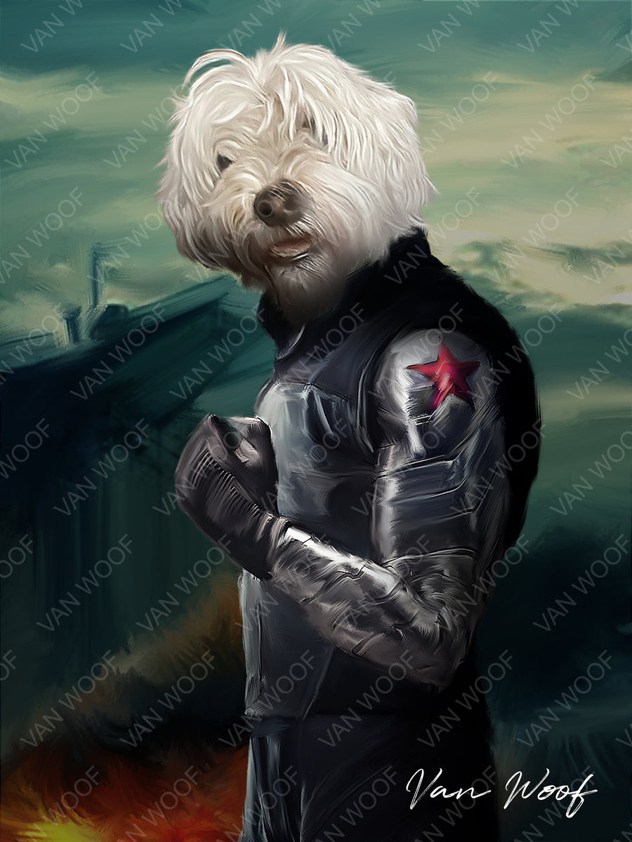 Classic Custom Pet Portrait - Van Woof