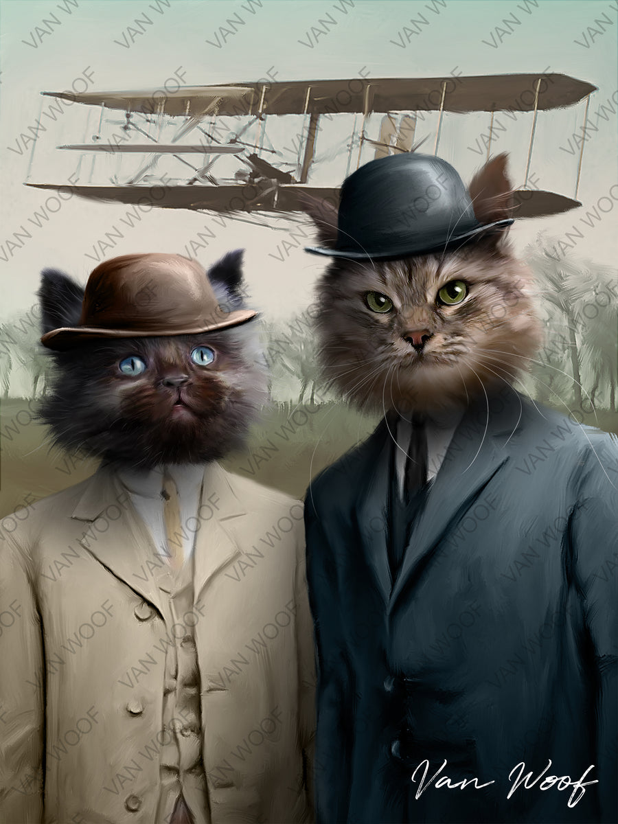 Classic Custom Pet Portrait - Van Woof