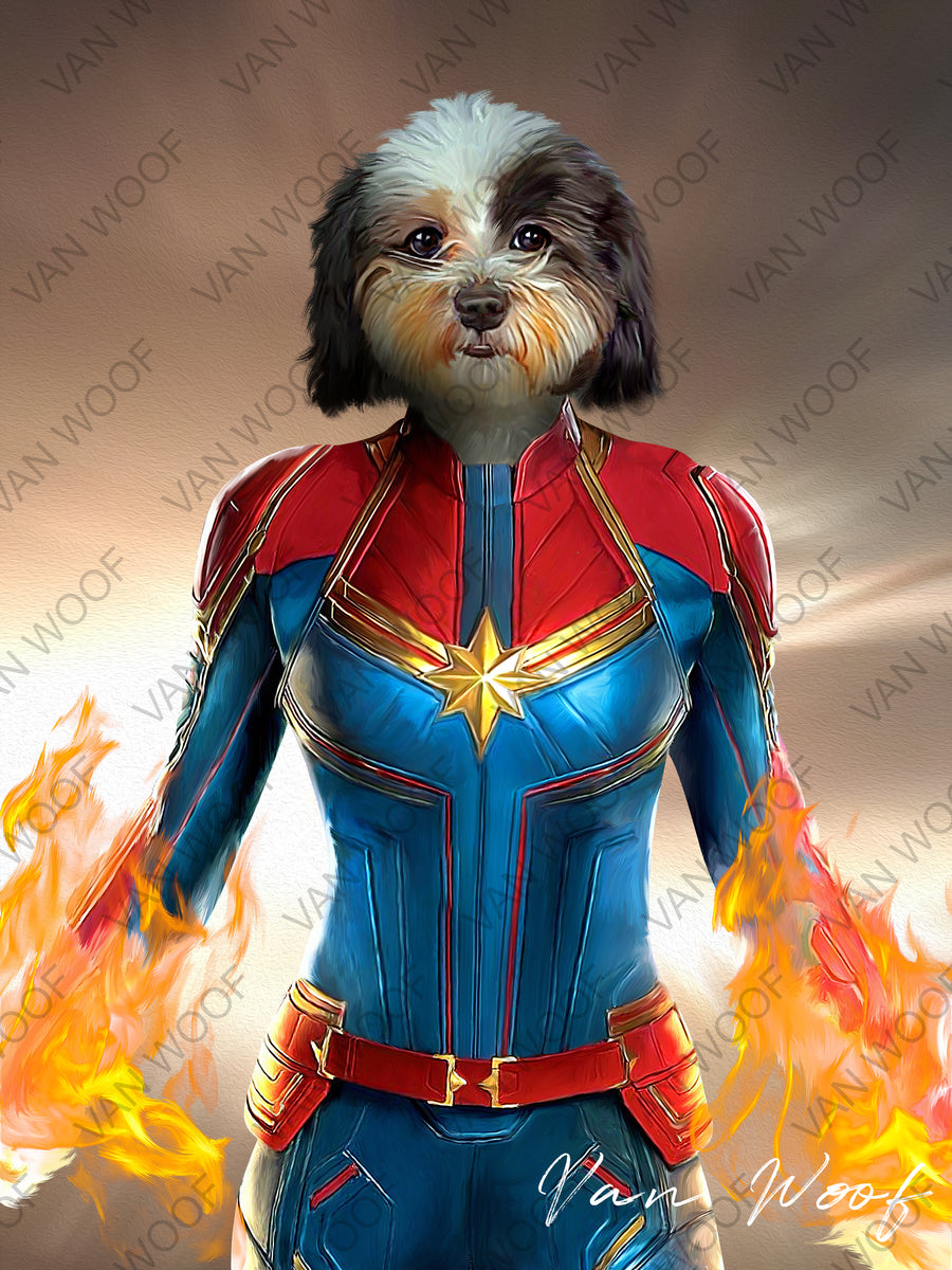 Classic Custom Pet Portrait - Van Woof