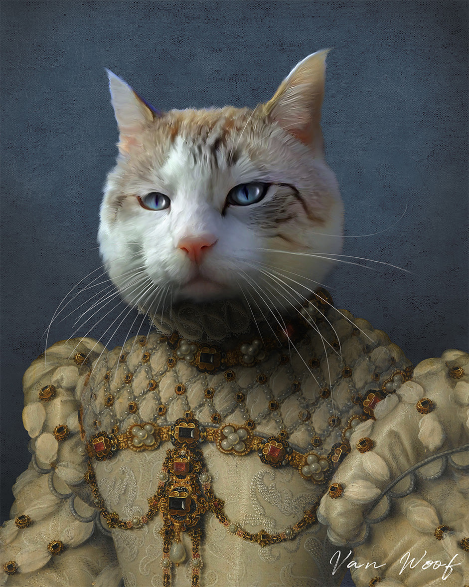 Classic Custom Pet Portrait - Van Woof